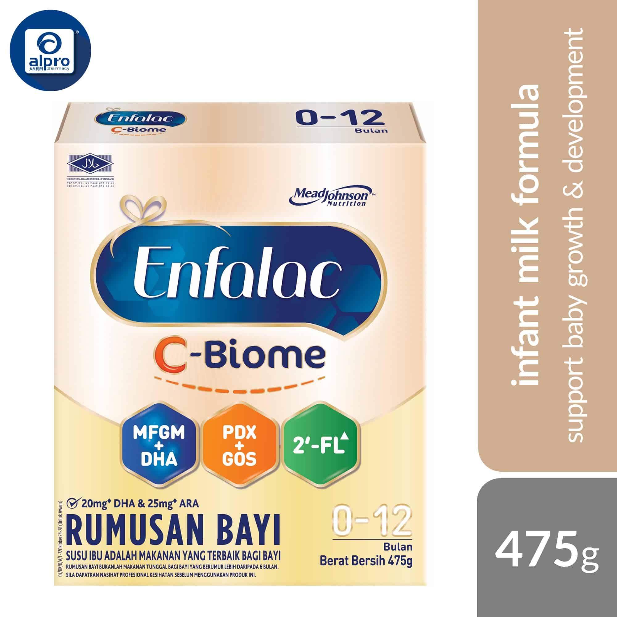 Enfalac C-Biome 475g | Support Baby Growth & Development - Alpro