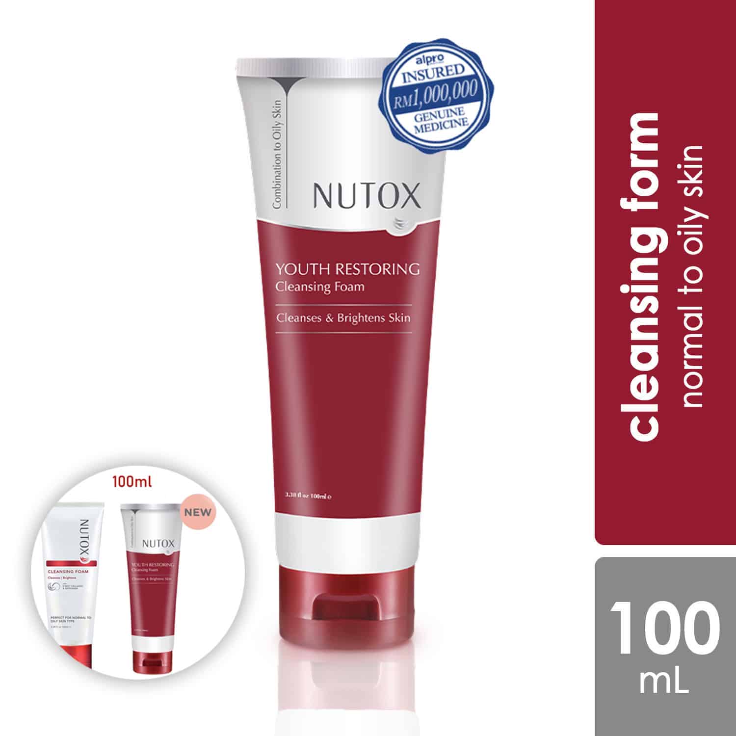 Nutox Cleansing Foam 100ml - Alpro Pharmacy